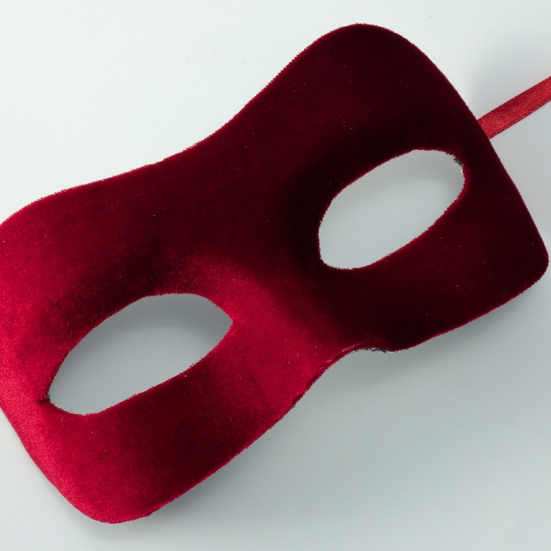 Red Masquerade Mask - Etsy