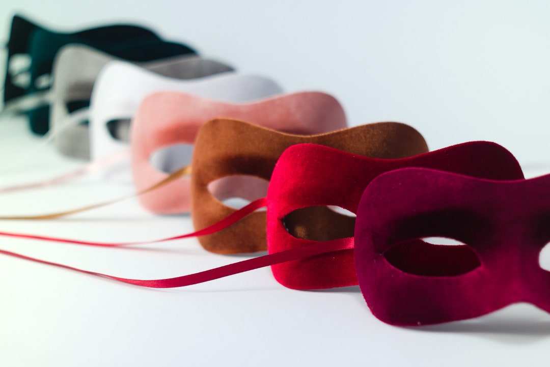 Designer Velvet Masquerade Mask. Fancy Dress Mask Ideal for ...