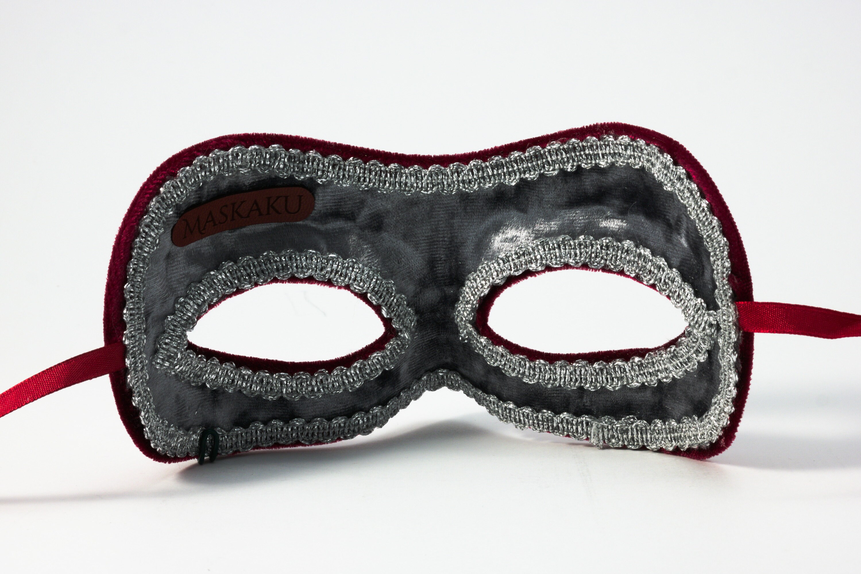 Designer Maroon Velvet Masquerade Mask. Fancy Dress Mask Ideal for ...