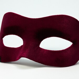Designer Maroon Velvet Masquerade Mask. Fancy Dress Mask Ideal for ...
