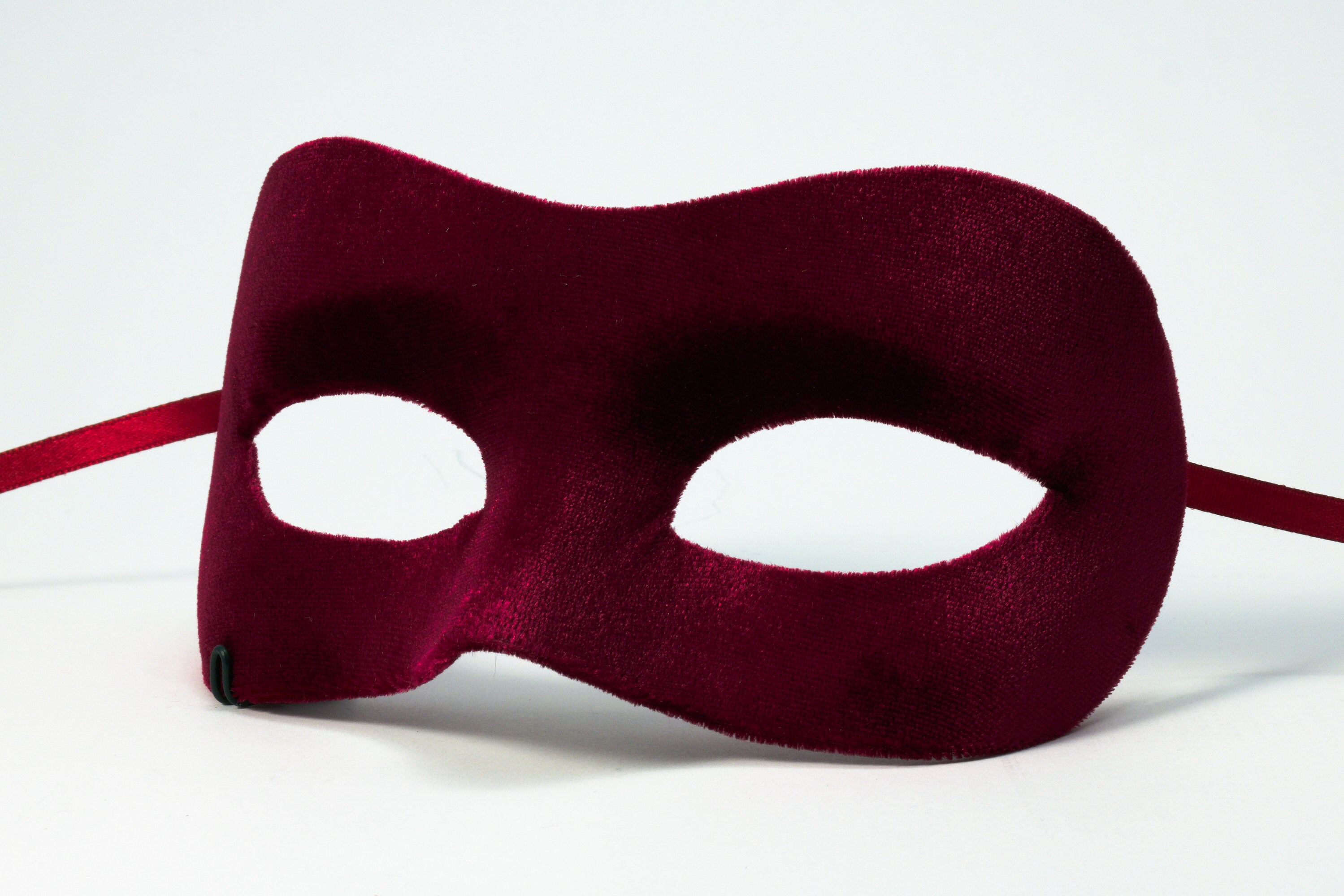 Designer Maroon Velvet Masquerade Mask. Fancy Dress Mask Ideal for ...