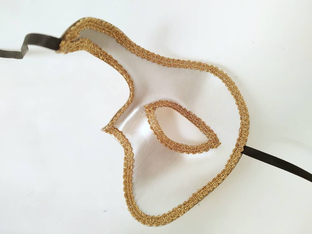 Gold Plated Masquerade Mask: Phantom of the Opera Style - Etsy