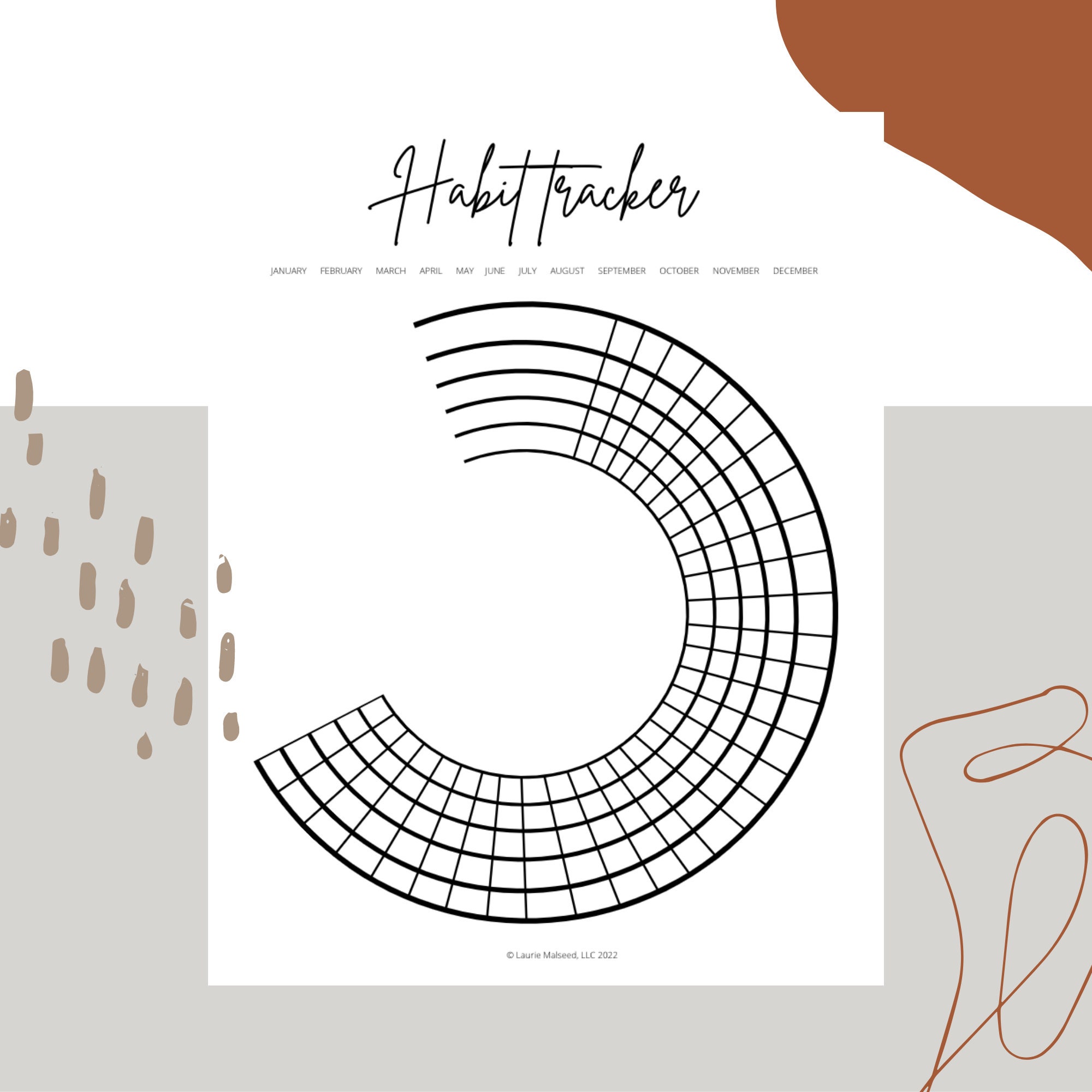 Habit Tracker Bundle Canva Template 30-day Challenge - Etsy