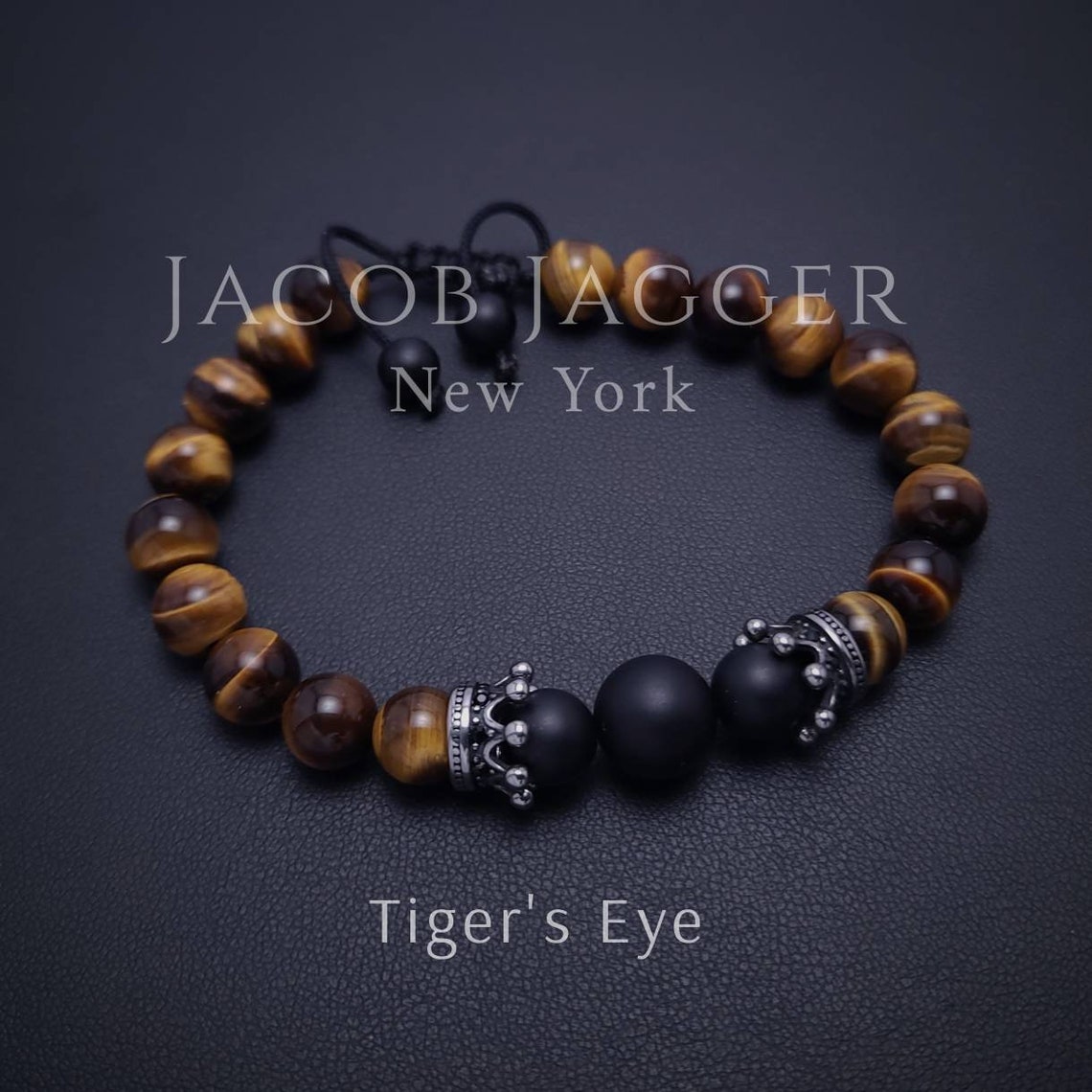 Tigers Eye & Black Onyx Matching Bracelets Set for Couples - Etsy