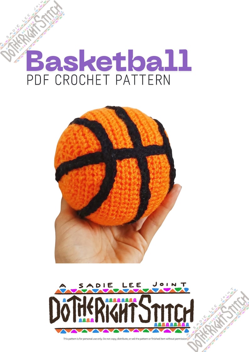 Crochet Pattern - Basketball (PDF Digital Download) - Etsy