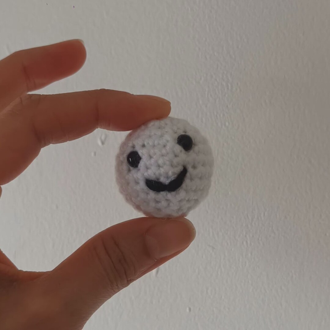 Custom Smiley Face Crochet Baby Ping Pong Ball - Etsy