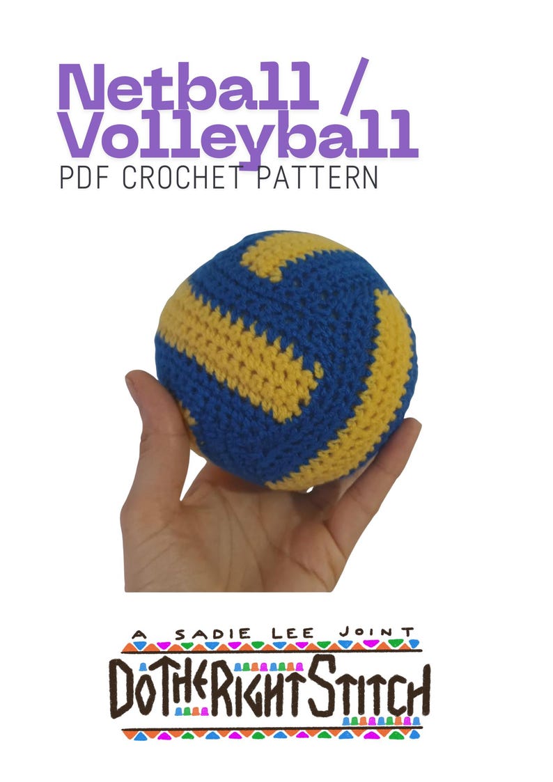 Crochet Pattern - Netball / Volleyball (PDF Digital Download) - Etsy