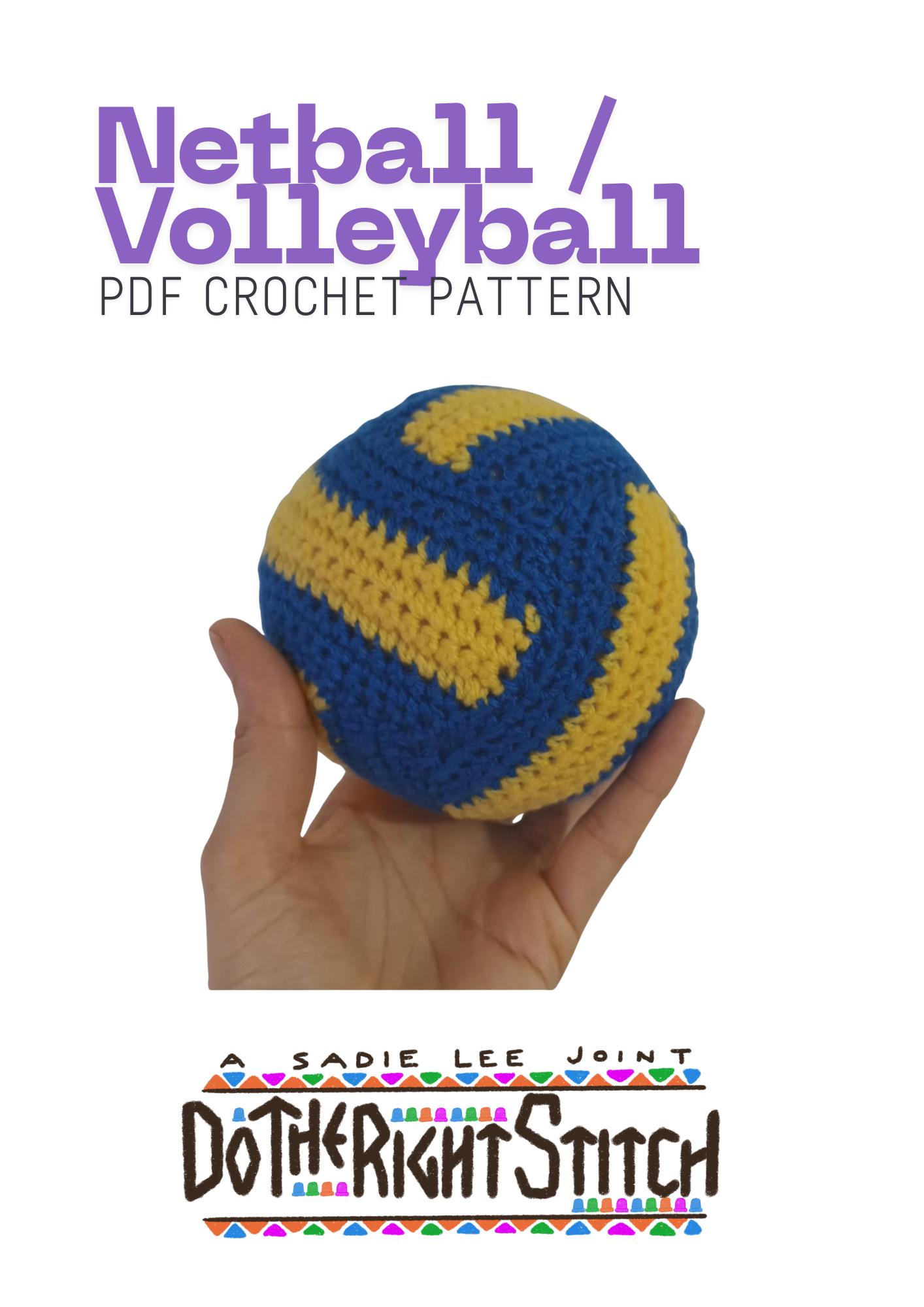 Crochet Pattern - Netball / Volleyball (PDF Digital Download) - Etsy
