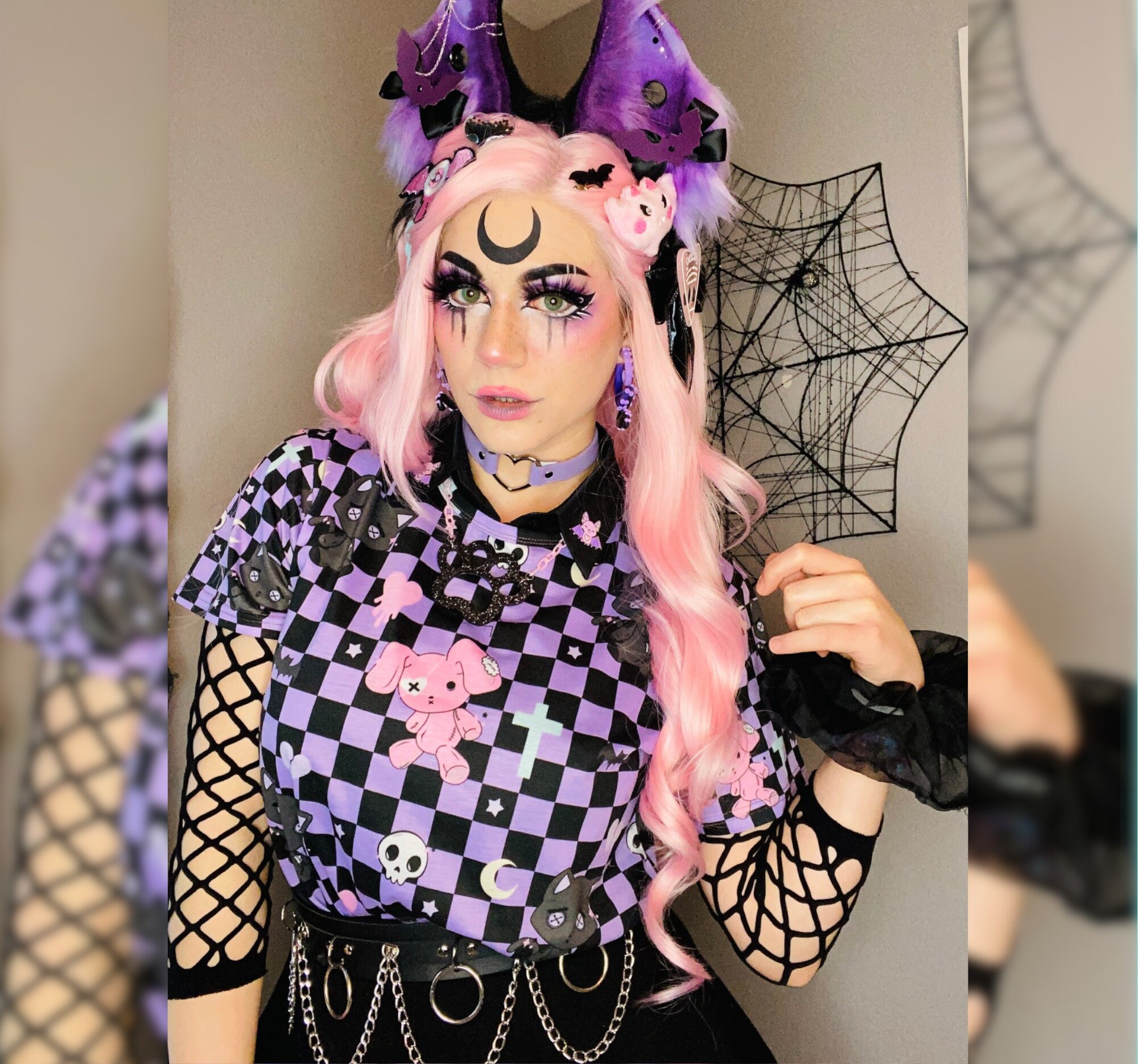 Pastel goth shirt Kawaii clothing Pastel goth clothing Yami - Etsy Polska