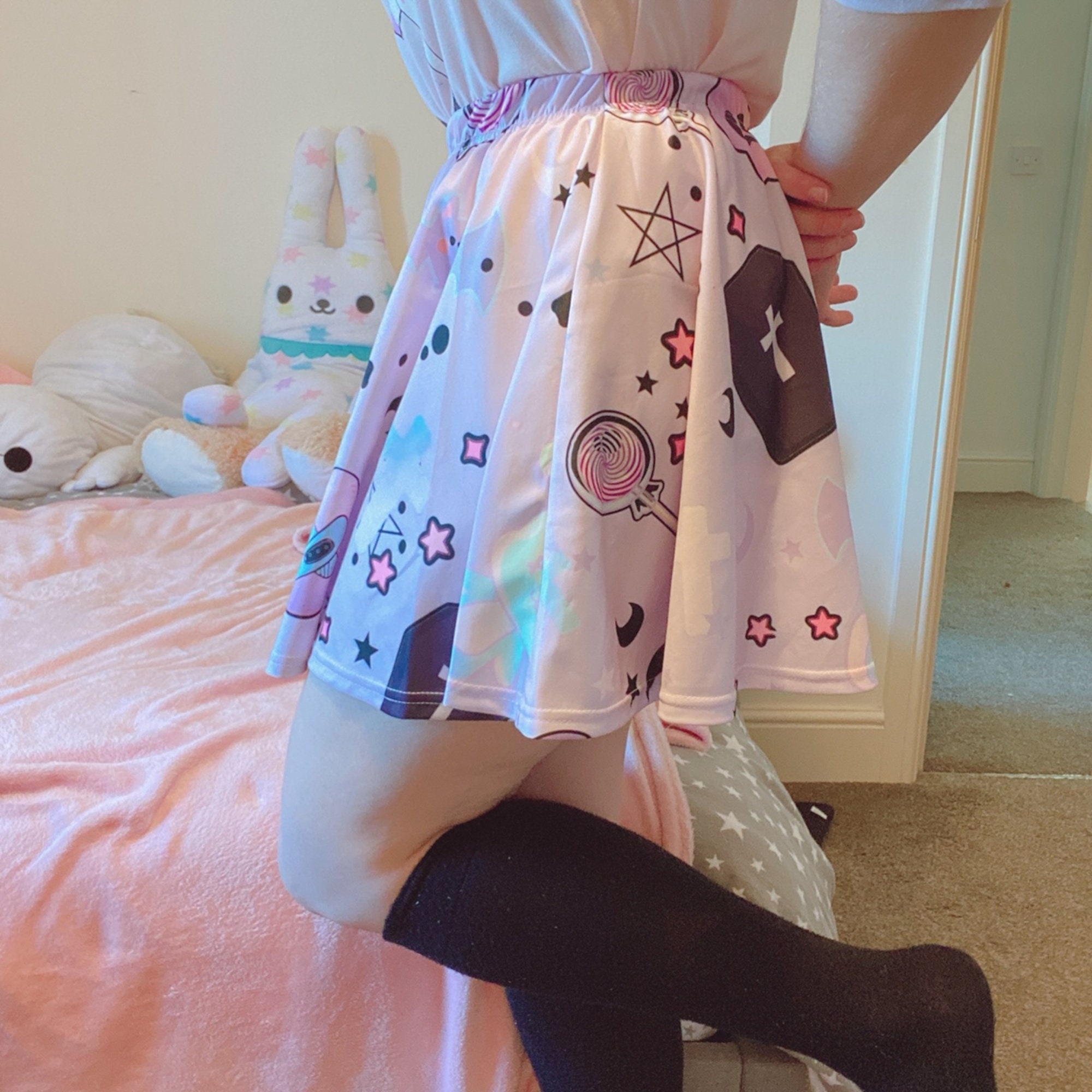Kawaii Skirt Pastel Goth Skirt Pastel Clothing Kawaii - Etsy UK