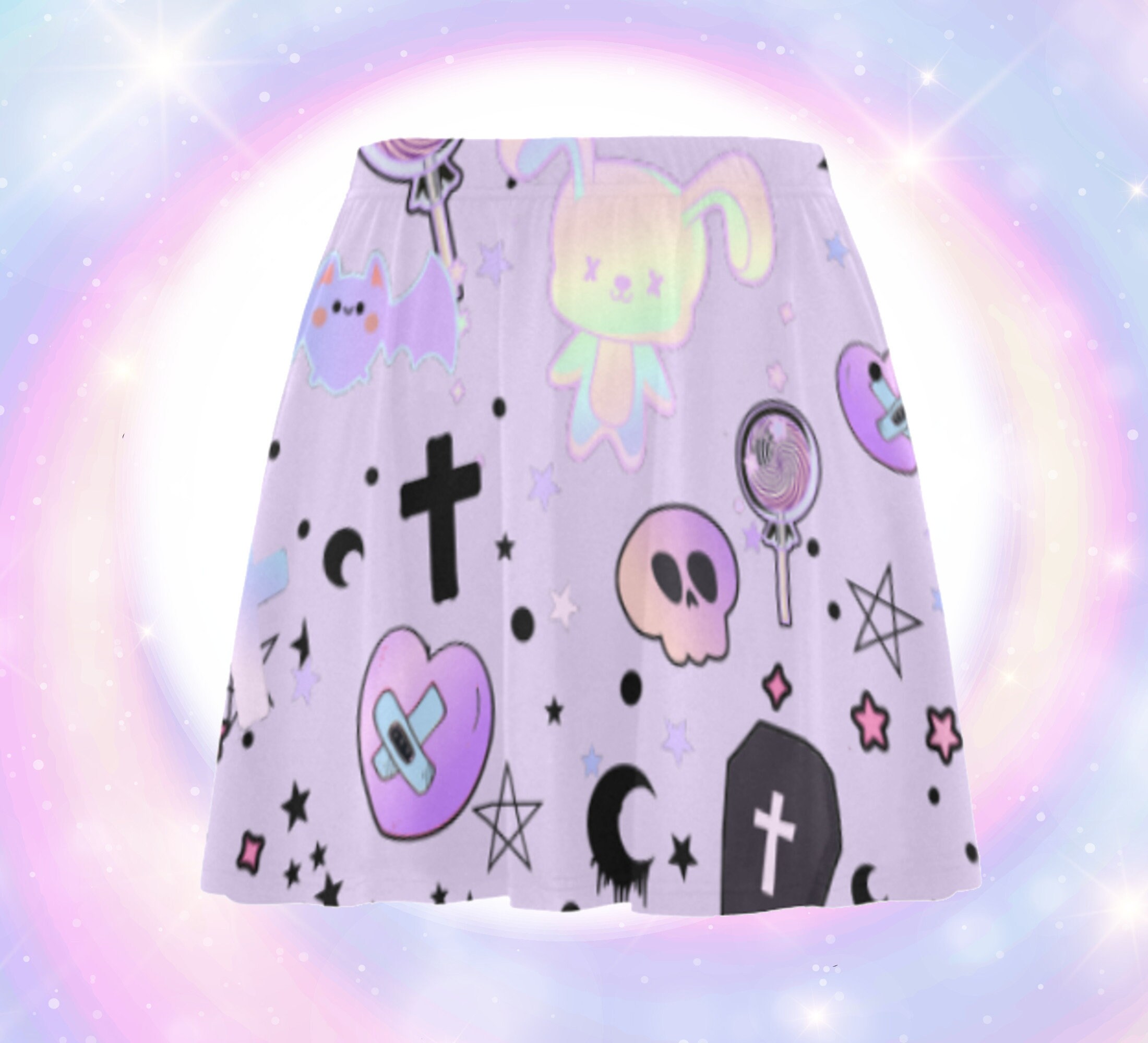Kawaii Skirt Pastel Goth Skirt Pastel Clothing Kawaii - Etsy UK
