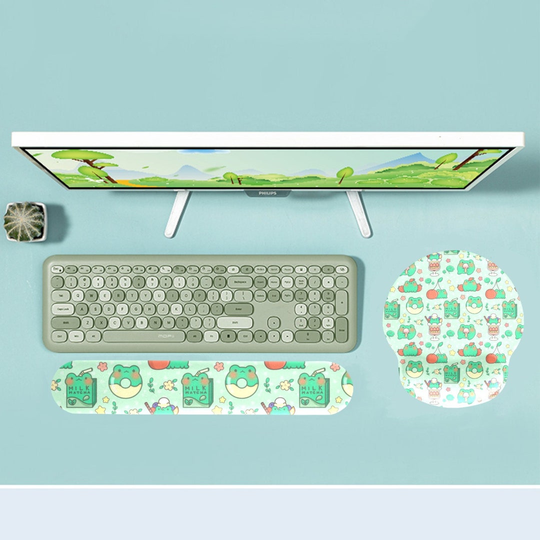 Kawaii Frog Mousepad Gamer Ergonomic Mouse Pad Cute Gaming - Etsy
