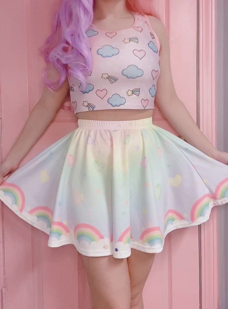 Fairy Kei Kawaii Skirt Kawaii Clothing Yume Kawaii Pastel Etsy