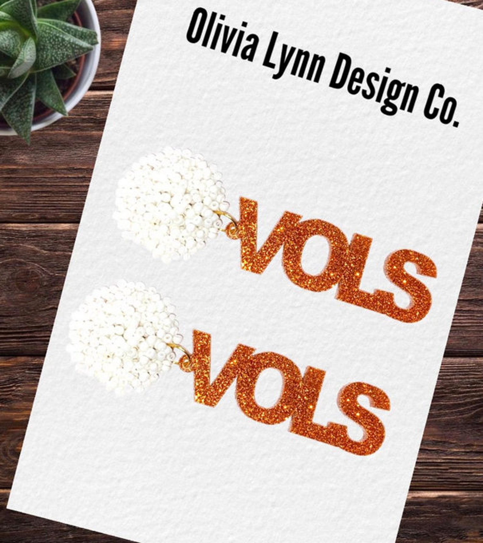 Custom Team Acrylic Seed Bead Earrings Game Day Earrings Go - Etsy