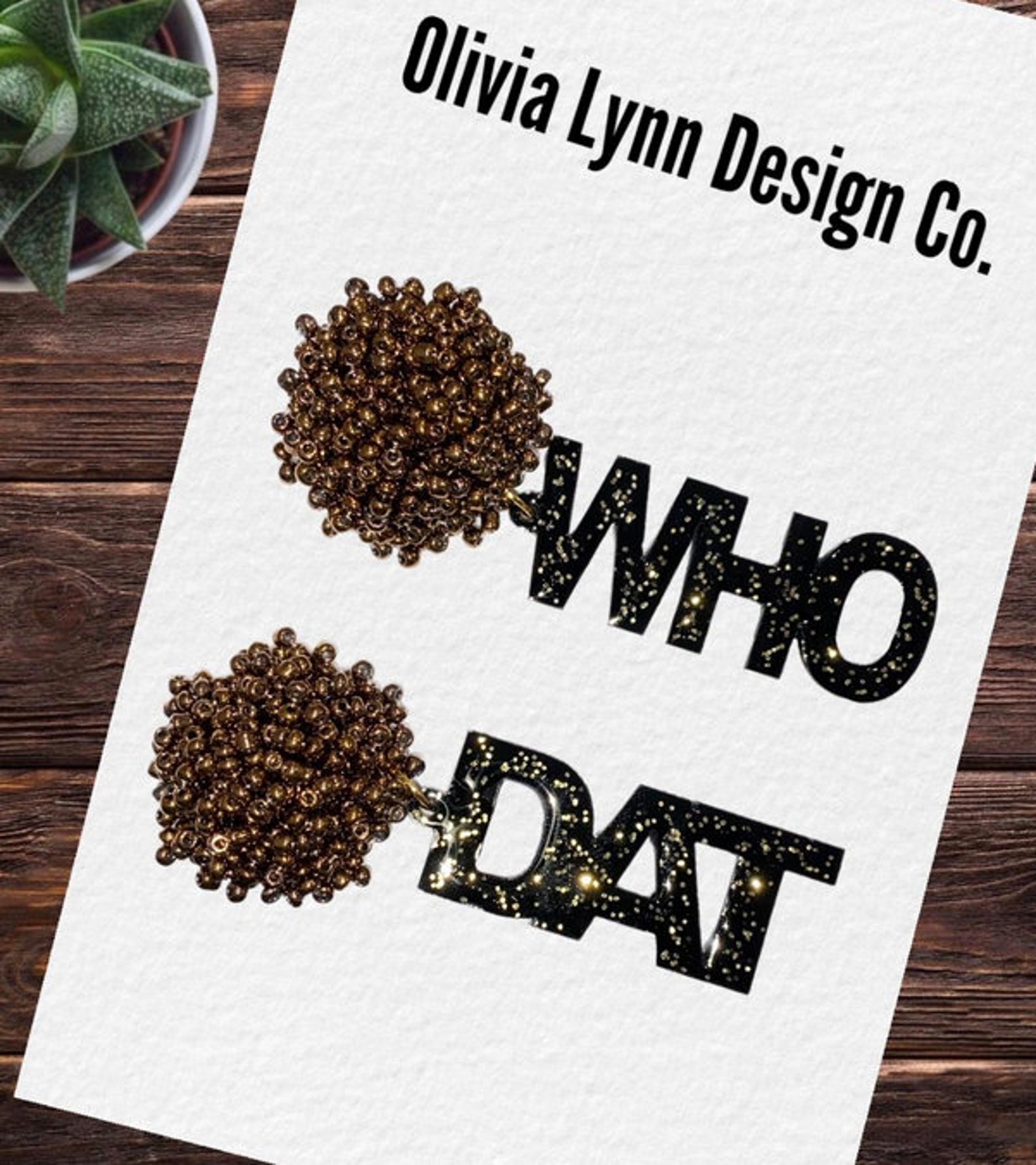 Custom Team Acrylic Seed Bead Earrings Game Day Earrings Go - Etsy