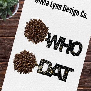 Custom Team Acrylic Seed Bead Earrings Game Day Earrings Go - Etsy