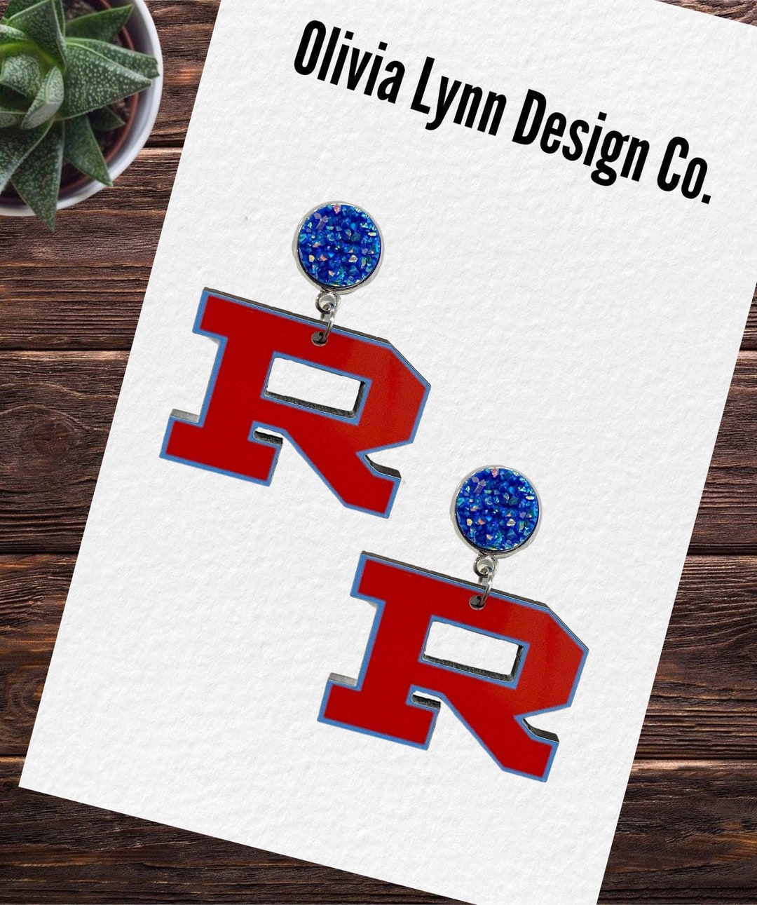 Rummel High School Earrings RHS Rummel Raiders Raider - Etsy