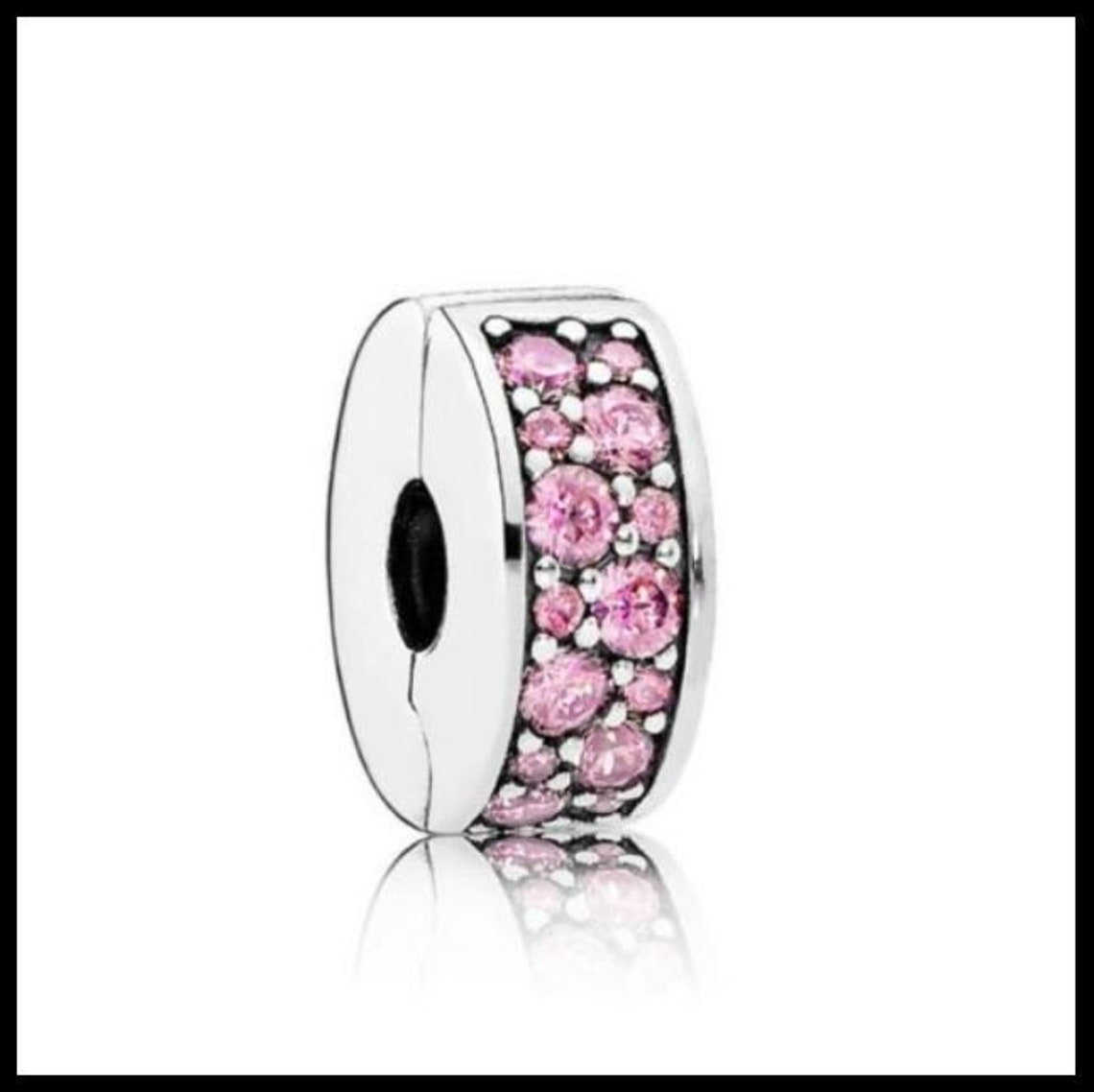 New Pandora Genuine Clip Charm Stopper for Bracelet Sparkling - Etsy UK