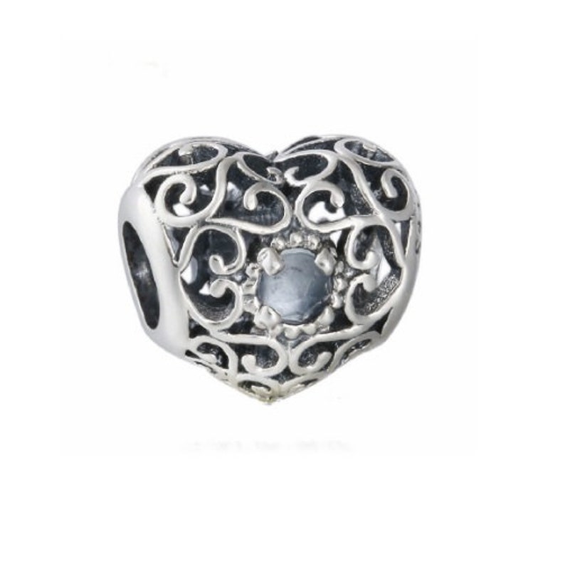 Original Authentic Pandora Charm Charms Bead Birthstone MARCH - Etsy UK