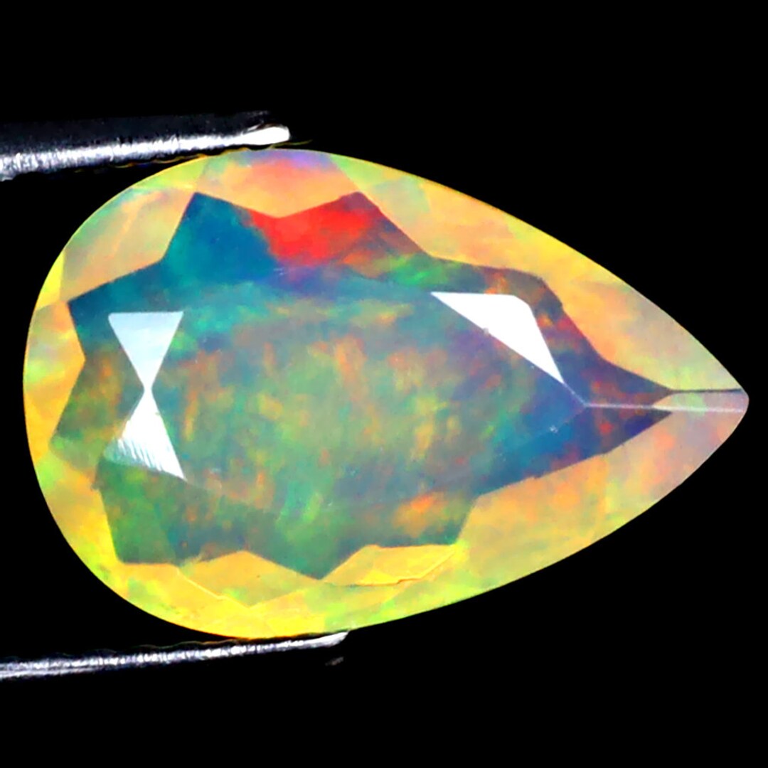 2.45 Ct Eye-opening Pear (14 X 9 Mm) Flashing 360 Degree Multicolor ...