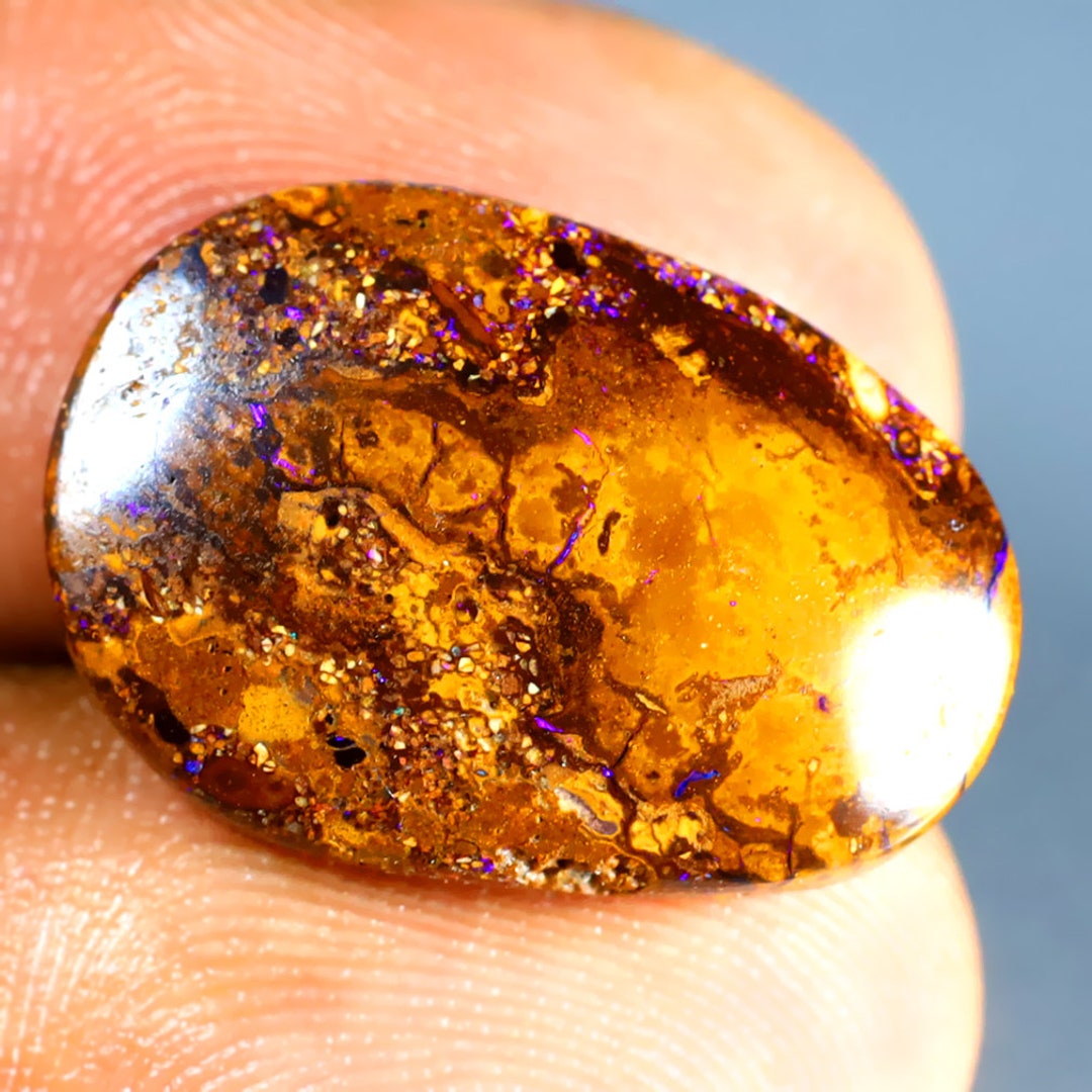11.73 Ct Flashing Fancy Cabochon Shape (20 X 14 Mm) Multi Color ...