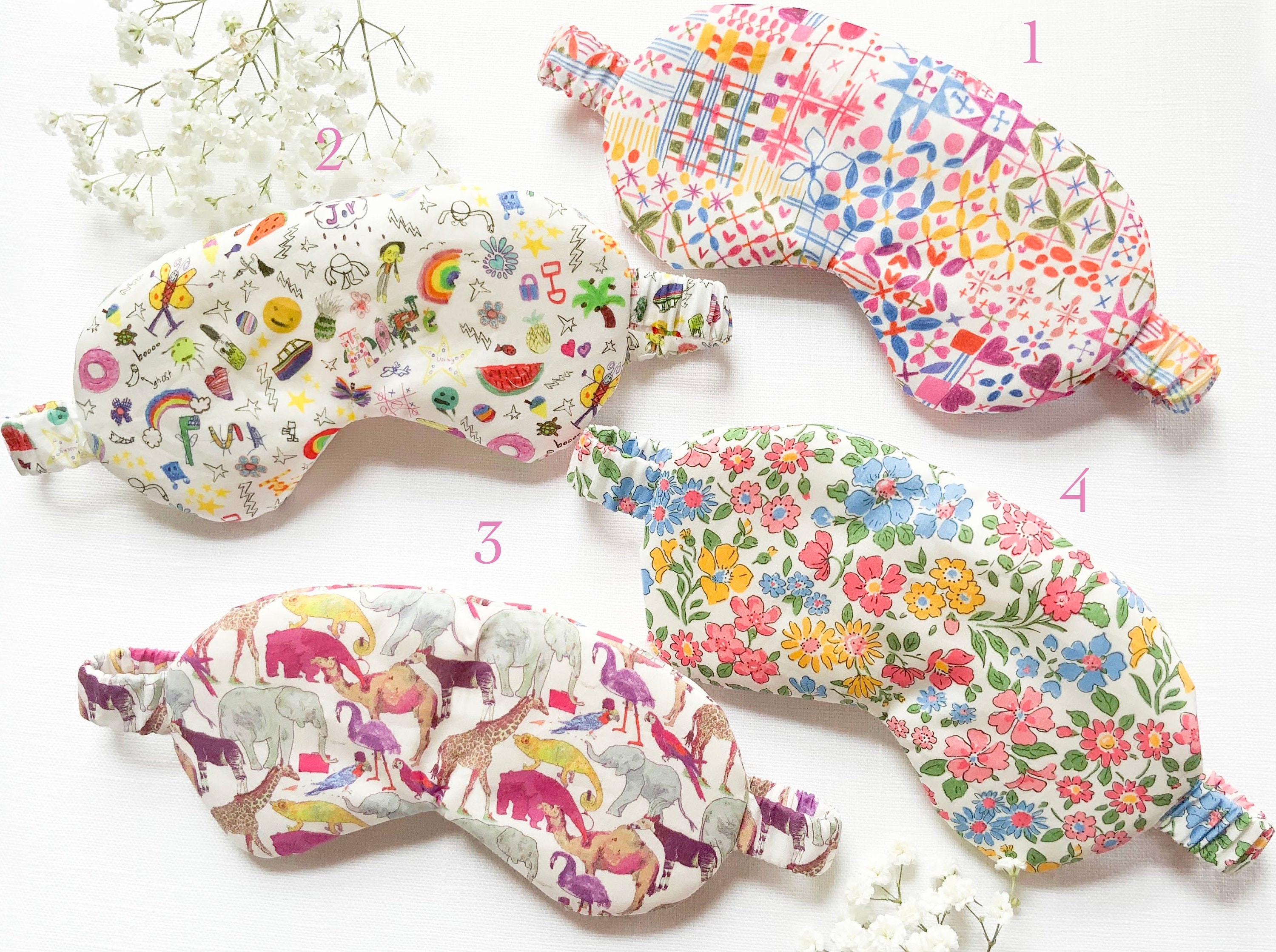 Liberty of London Eye Mask Kids, Floral Sleeping Masks for Kids ...
