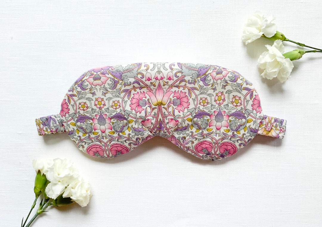 Liberty of London Silky Eye Mask, Handmade Liberty Print Cotton Eye ...