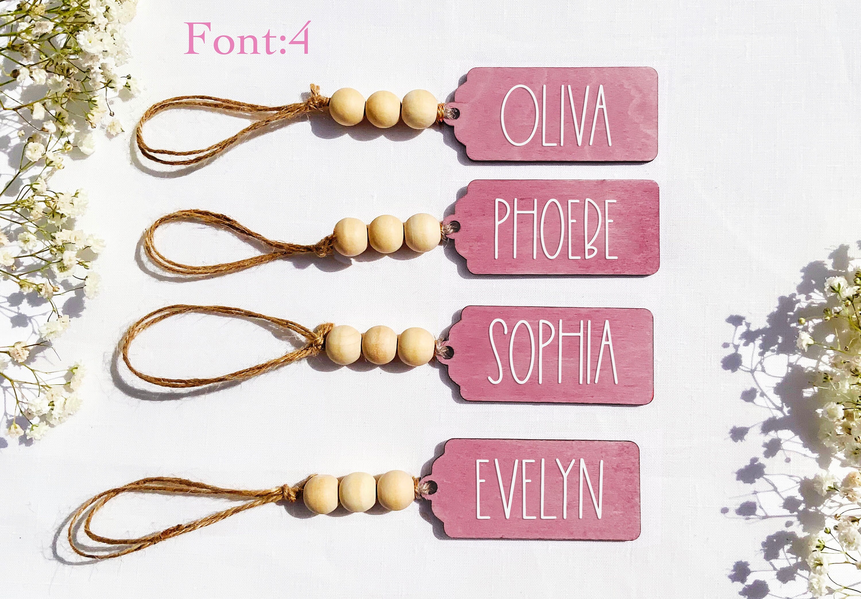 Personalized Wooden Gift Tags, Cottagecore Christmas Farmhouse Tags ...