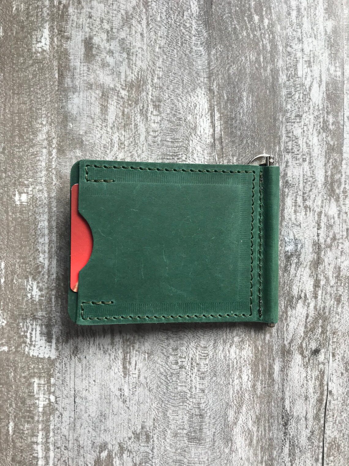 Money Clip Wallet Minimalist Leather Wallet Slim Money | Etsy