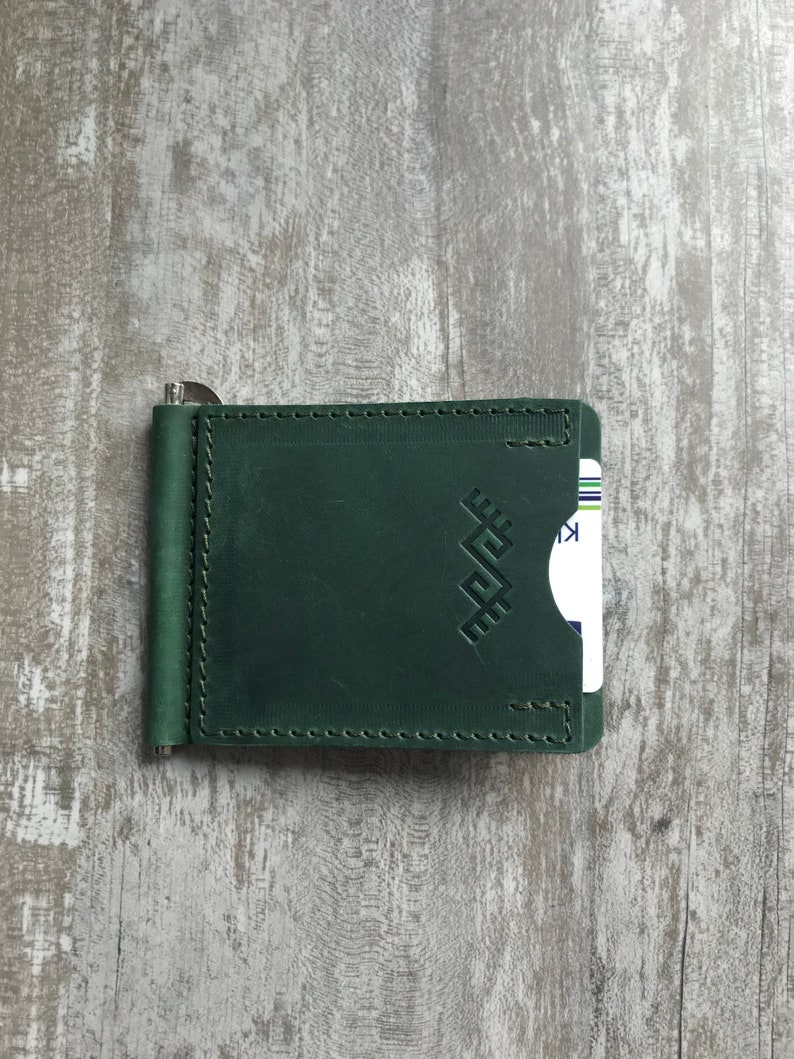 Money Clip Wallet Minimalist Leather Wallet Slim Money | Etsy