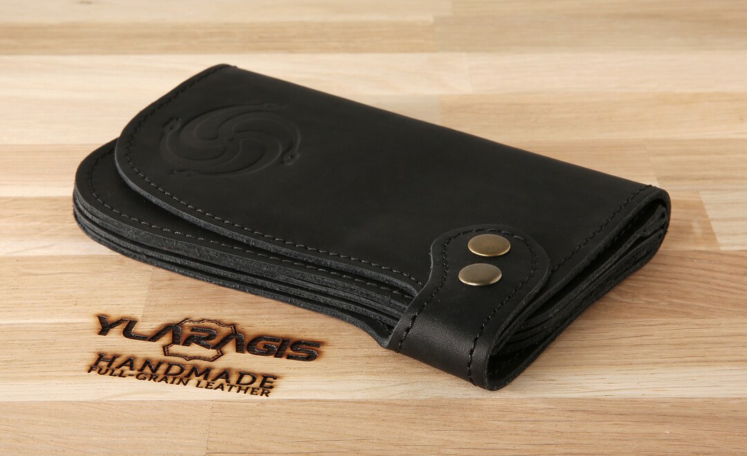 Large Leather Phone Wallet for Women and Men | Christmas Gift - Etsy