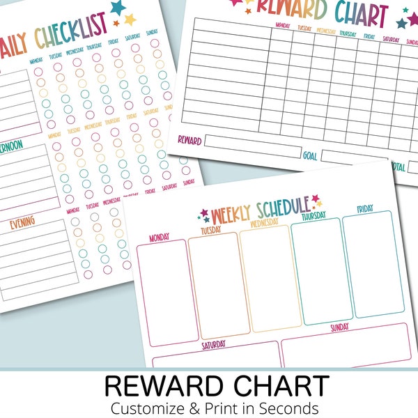 Checklist for Kids, Summer Checklist for Kids, Chore Chart for Kids ...