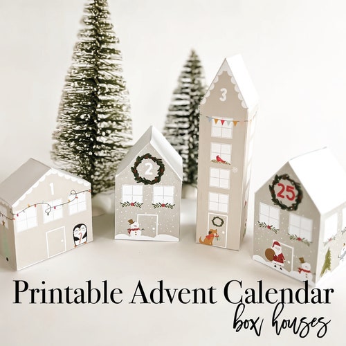 Printable Advent Calendar Countdown to Christmas Paper - Etsy Canada