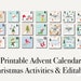 Advent Calendar Printable, Christmas Countdown, Christmas Advent ...