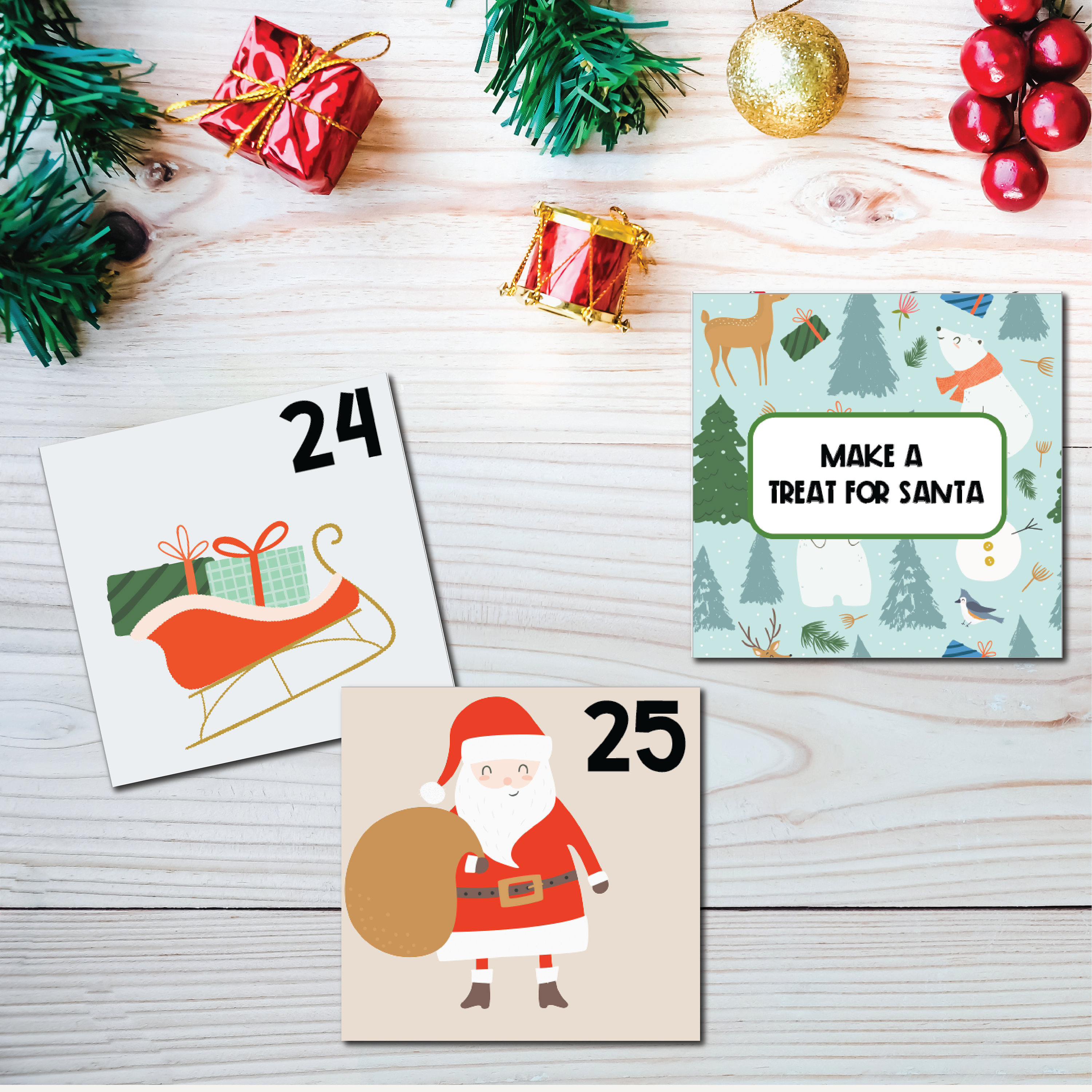 Advent Calendar Printable, Christmas Countdown, Christmas Advent ...