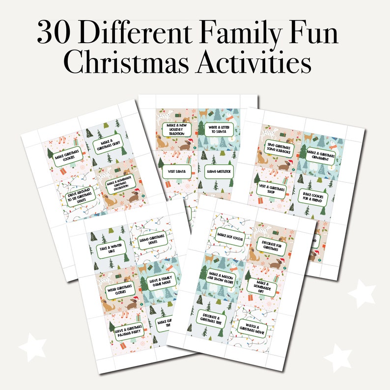 Advent Calendar Printable, Christmas Countdown, Christmas Advent ...