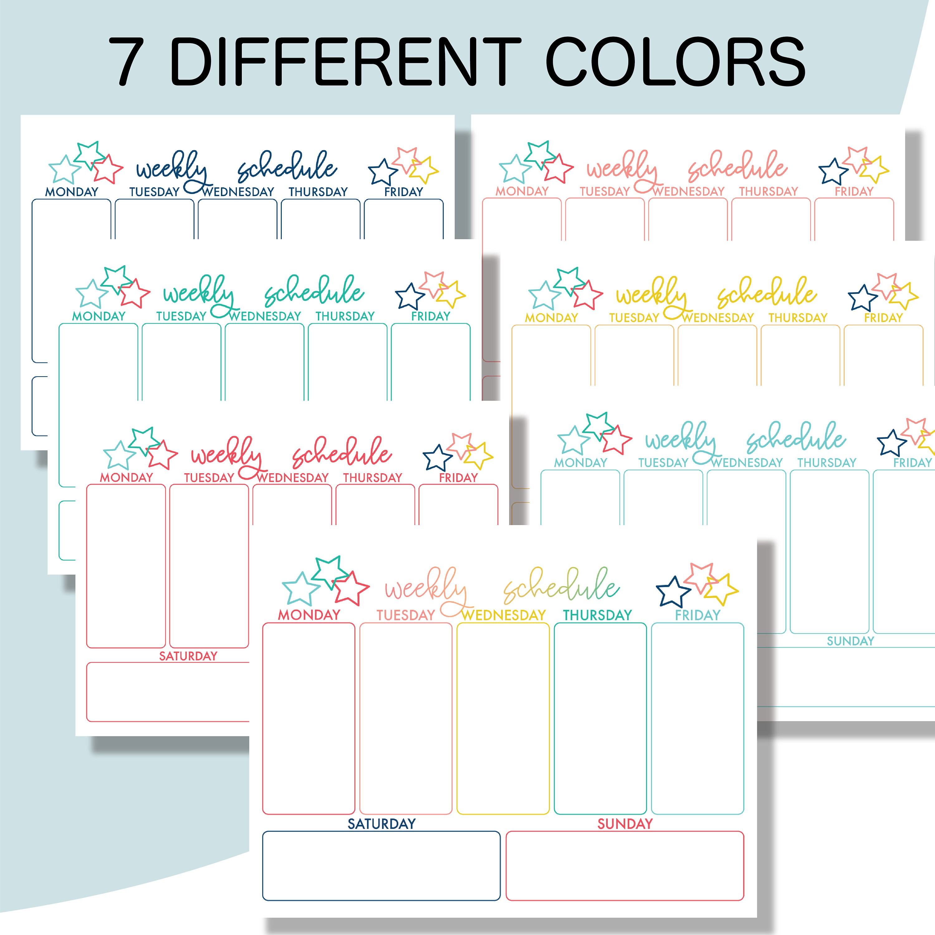 Weekly Schedule for Kids, Homeschool Schedule, Kids Schedule, Weekly ...