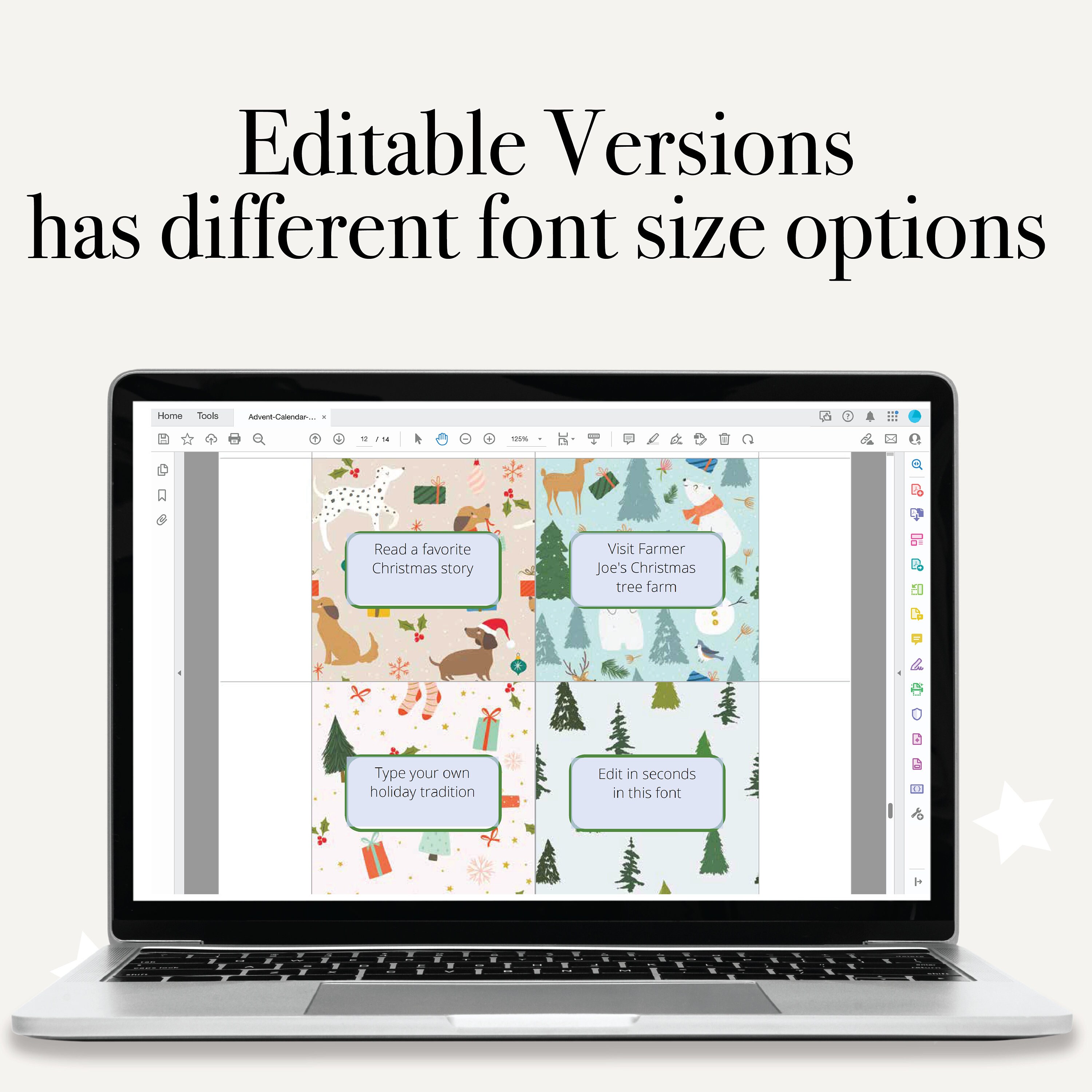 Advent Calendar Printable, Christmas Countdown, Christmas Advent ...