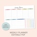 Adult Weekly Schedule, Editable Weekly Schedule for Adults, Printable ...