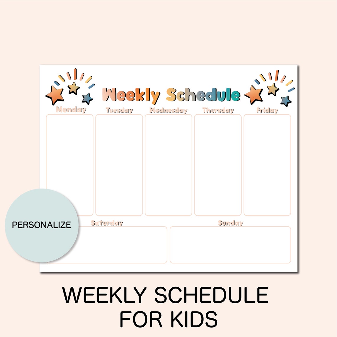Weekly Schedule for Kids, Homeschool Schedule, Kids Schedule, Weekly ...
