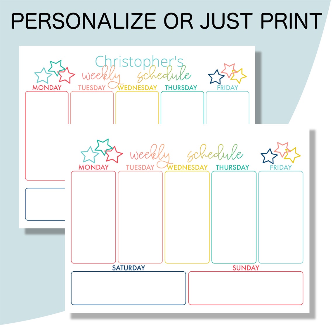 Weekly Schedule for Kids, Homeschool Schedule, Kids Schedule, Weekly ...