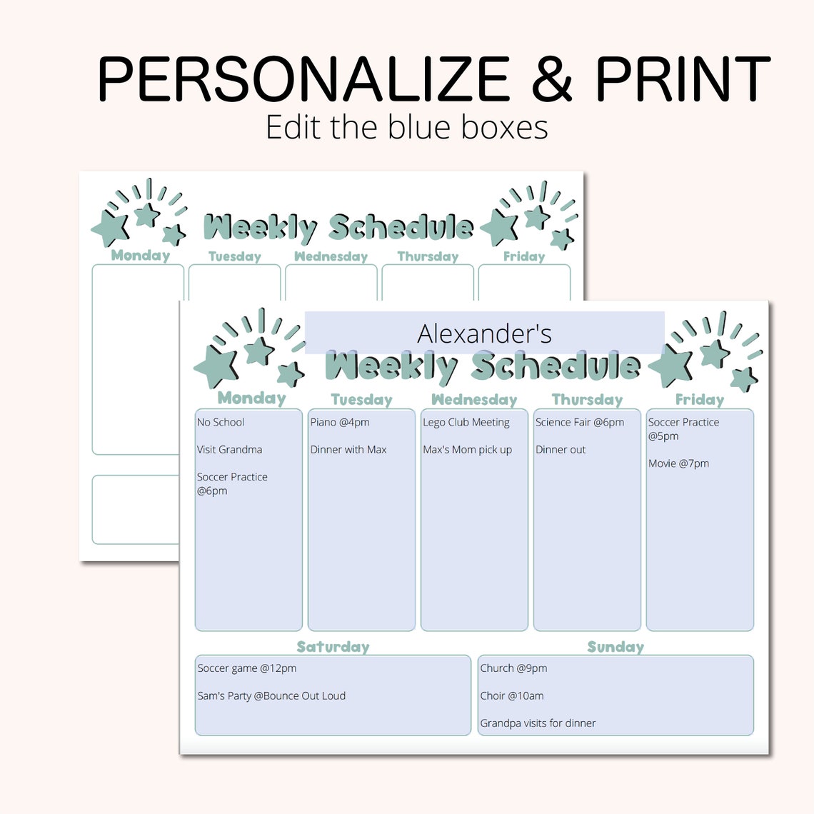 Weekly Schedule for Kids, Homeschool Schedule, Kids Schedule, Weekly ...