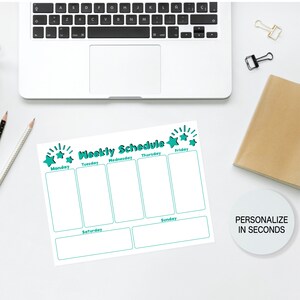 Weekly Schedule for Kids, Homeschool Schedule, Kids Schedule, Weekly ...