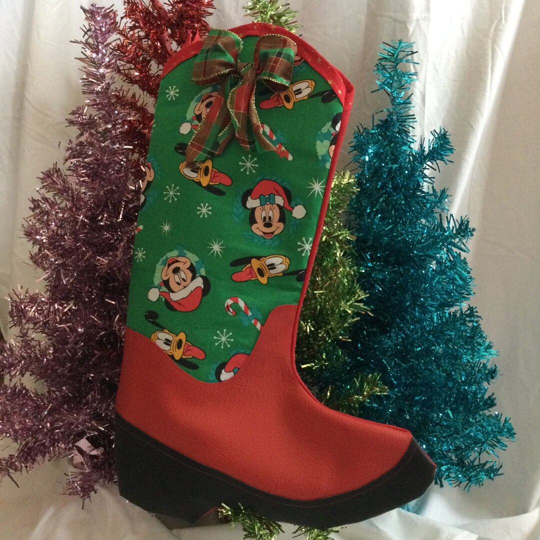 Mickey Mouse Boot Stocking - Etsy