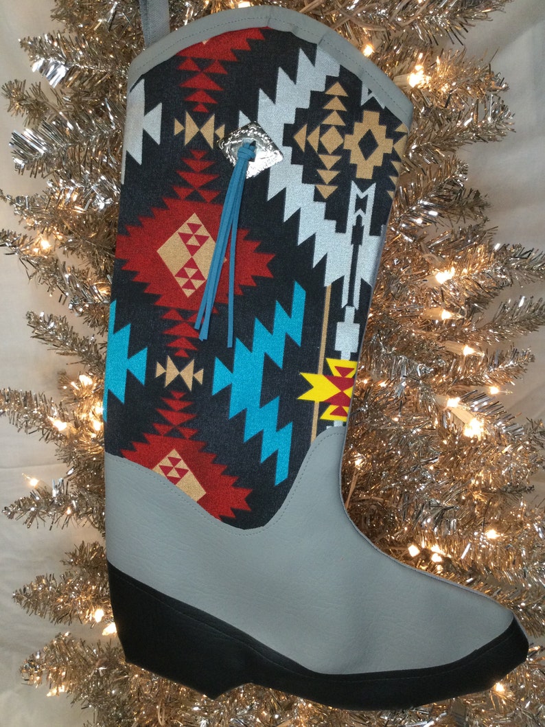 Cowboy Boot Christmas Stocking - Etsy