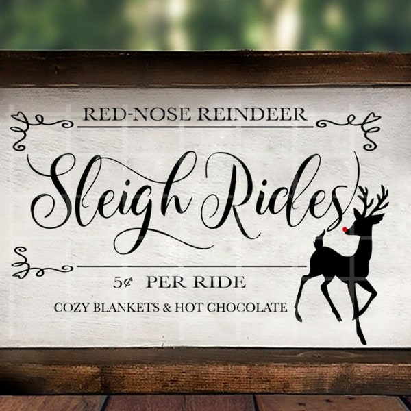 Sleigh Ride Svg - Etsy