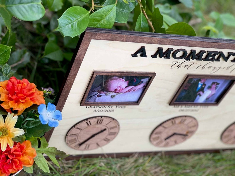 A Moment in Time Custom Photo Frame File-glowforge-laser-cut-file-svg ...