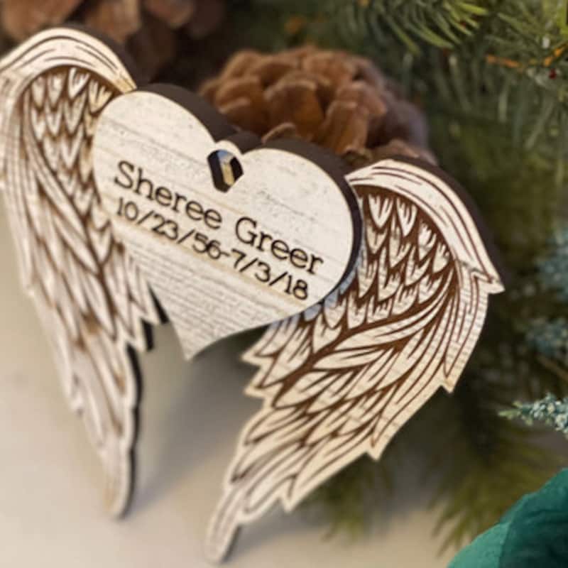 Angel Wings Ornament - Etsy