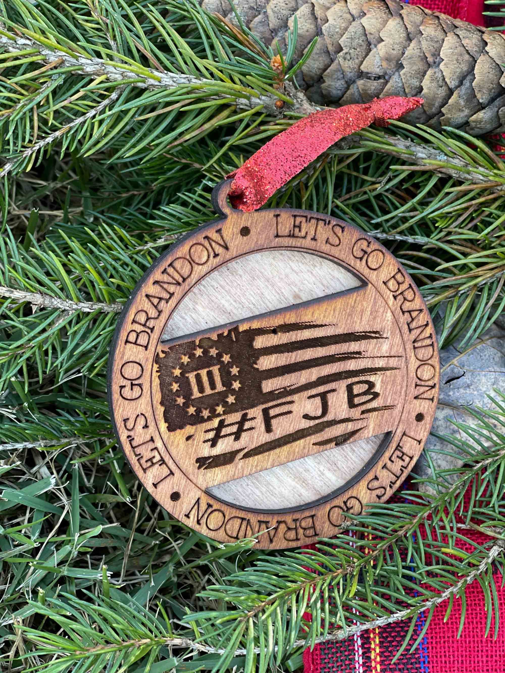 Let's Go Brandon, FJB, Ornament Svg, Digital Laser Cut Files Dxf,pdf ...
