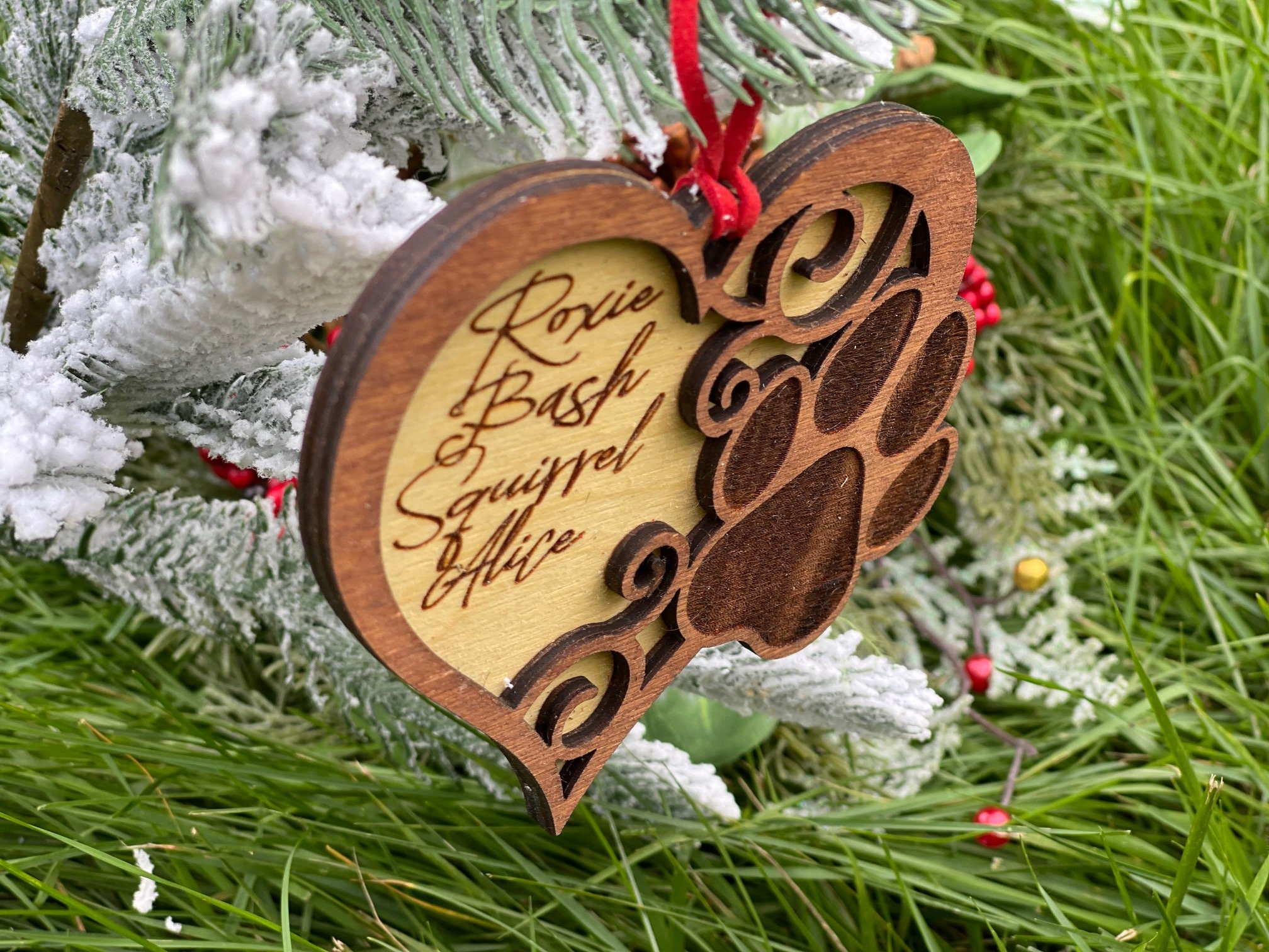 Heart Swirl Paw Print Glowforge Svg - Etsy